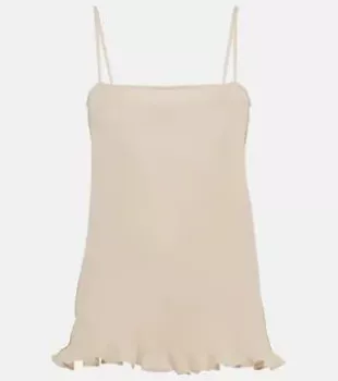 Totême - Ruffled Plissé Camisole