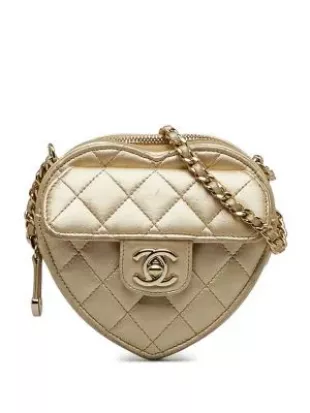 Chanel - 2021 Mini CC Love Heart Crossbody Bag