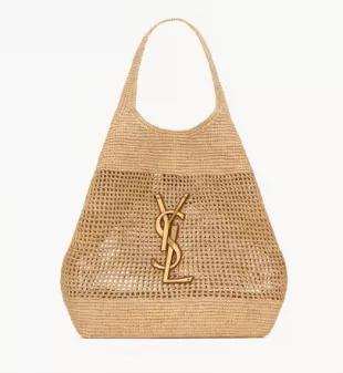 Saint Laurent - Raffia Icare Tote Bag