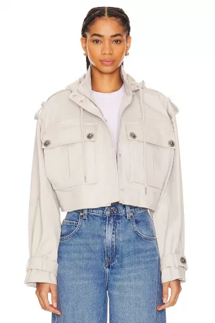 GRLFRND - Cropped Utility Jacket