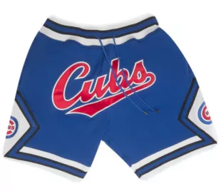 Just Don - Chicago Cubs Blue Front Logo Shorts