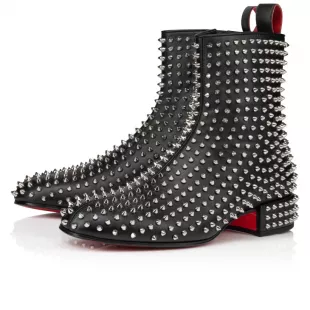 Christian Louboutin - Alleo Boot Strass Boum in 70mm Low boots
