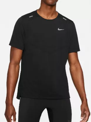Nike - Black Dri FIT Rise 365 T Shirt