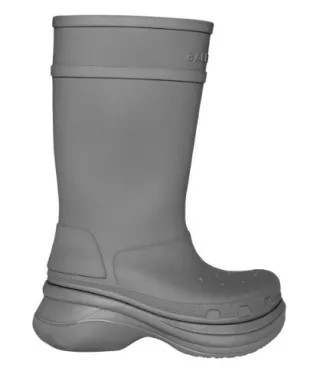 Balenciaga - x Crocs Grey Rubber Boots