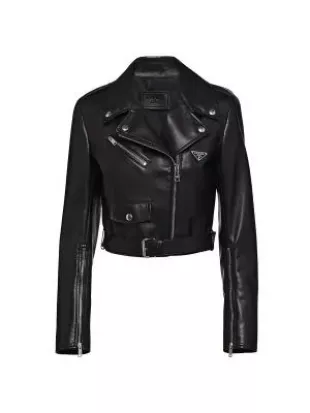 Prada - Nappa Leather Biker Jacket