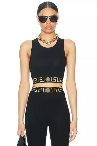 Versace - Cropped Tank Top