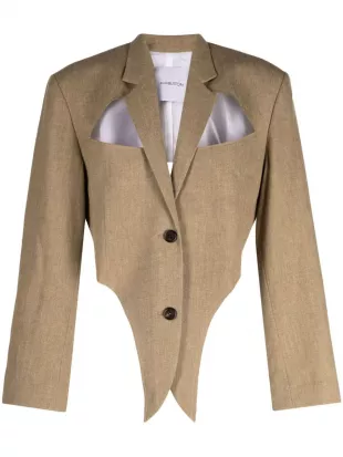 pushbutton - Cut-out Single-breasted Blazer