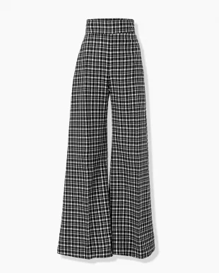 Carolina Herrera - Wide Leg Plaid Pants