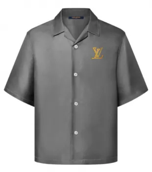 Louis Vuitton - Grey LV Ropes Silk Shirt