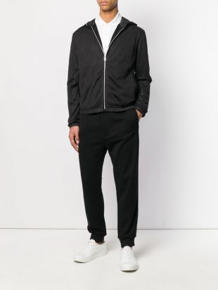 Prada - Prada Hooded Mesh Panel Jacket Farfetch