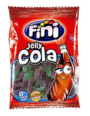 fini - Sachet de bonbon bonbons cola bouteille coca acide 80g Halal