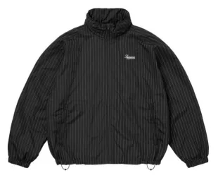 Supreme - Reflective Pinstripe Track Jacket
