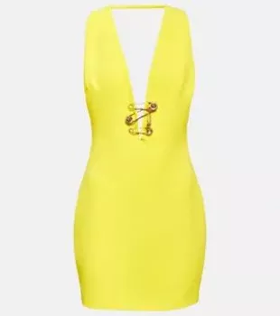 Versace - Safety Pin Silk Minidress