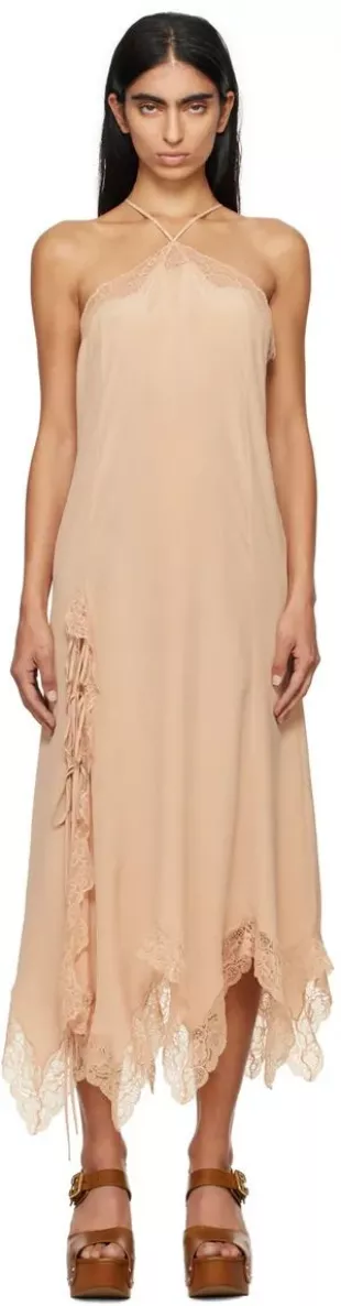 Chloé - Lingerie Halterneck Dress in Silk