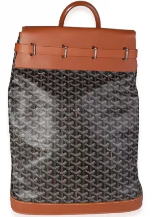 Goyard - Black & Brown Trim Steamer Backpack