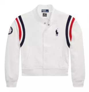 Ralph Lauren - Team USA White Baseball Jacket
