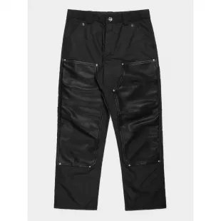 Chrome Hearts - Black Nylon & Leather Panel Carpenter Pants