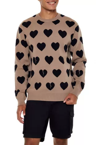 Forever 21 - Heart Print Sweater