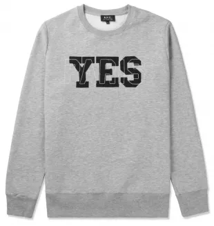 A.P.C. - Gris Chine Yes Paris Sweater