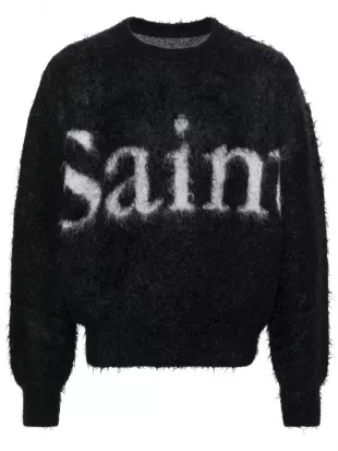 Saint Michael - Black Brushed Saint Sweater
