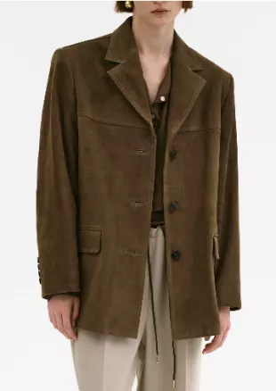 Source Unknown - Hailey Lambskin Blazer