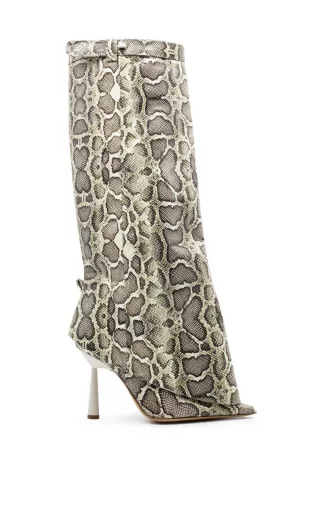 GIA BORGHINI - Florence Python Boots