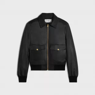 Celine - Aviator Blouson Jacket in Soft Lambskin