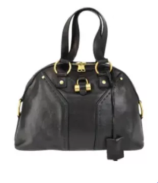 yves saint laurent - Mini Muse Bag in Black Satin