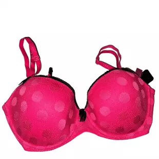 Betsey Johnson - BETSEY JOHNSON | Hot Pink Bubble Mesh Balconette Bra ...
