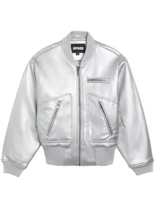 apparis - Metallic-Effect Bomber Jacket