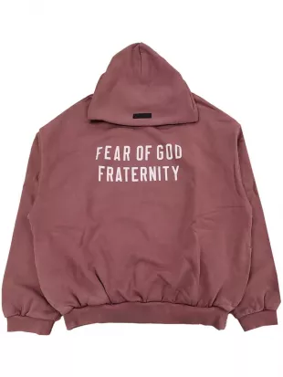 Fear of God - Crimson Pink Fraternity Hoodie