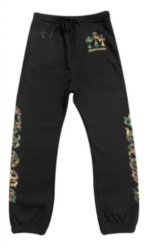 Chrome Hearts - Black & Camo Triple Cross Sweatpants