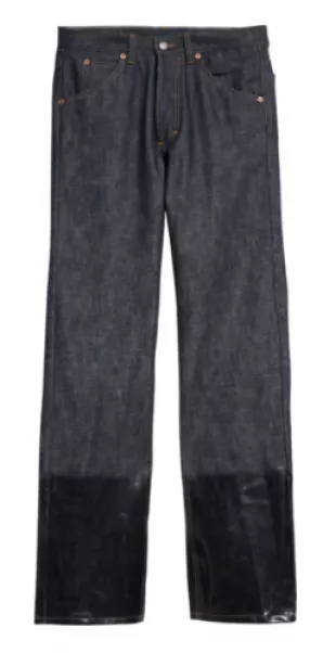 Maison Margiela - Deep Indigo Coated Cuff Jeans