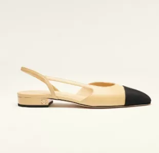 Chanel - Cap-Toe Slingback Flats