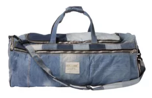 Gallery Dept. - Blue Denim Patchwork Duffle Bag