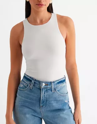 express - Body Contour Compression High Neck Bodysuit