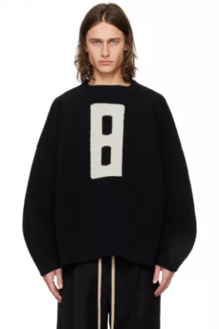 Fear of God - Black 8 Patch Sweater