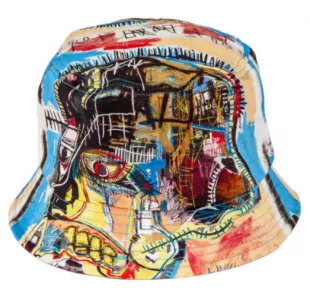 merch - Jean Michel Basquiat Multicolor Skull 1981 Bucket Hat