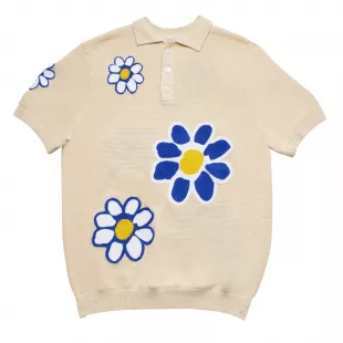 All Good Things Are Welcome Here - Butterfly Polo in Cloud Cream