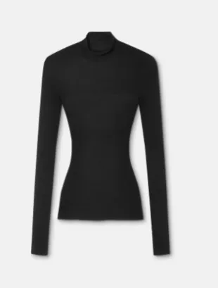 Versace - Merino Wool Fitted Ribbed Knit Top