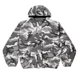 Balenciaga - Grey Camo Hooded Ski Jacket