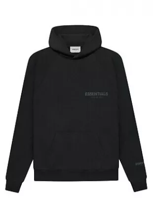 Fear of God - Essentials Core Collection Black Pullover Hoodie