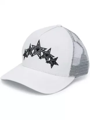 Amiri - Black Five Star Trucker Hat