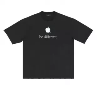 Balenciaga - Black Apple Be Different T Shirt
