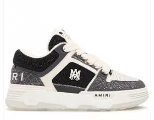 Amiri - Black & White Crystal MA-1 Sneakers