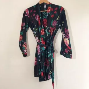 Stars Above - Floral Silk Robe