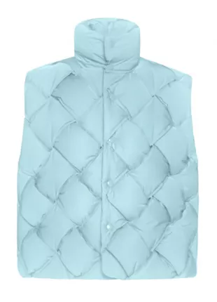 Bottega Veneta - Light Blue Intrecciato Puffer Vest
