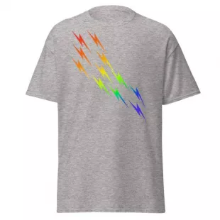 101shirts.com - The Big Bang Theory Sheldon Cooper Rainbow Bolts T-Shirt