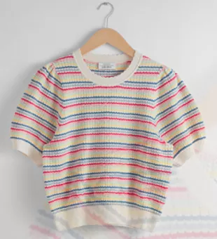 & Other Stories - Scalloped Knit Top