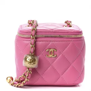 Chanel - Quilted Pearl Crush Mini Vanity Case